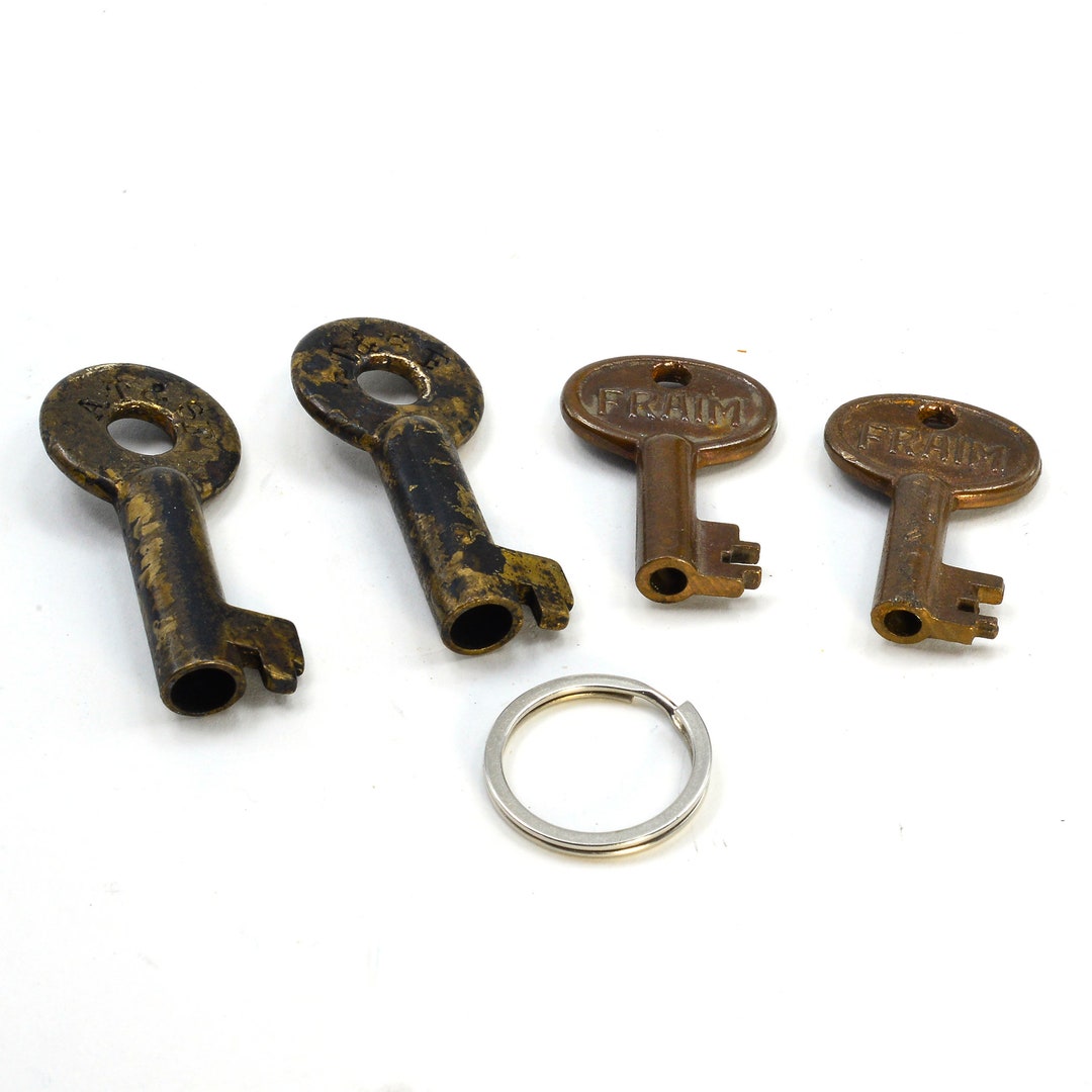 Set of 4 Railroad Padlock Switch Keys, 2 Santa Fe and 2 Fraim Keys - Etsy