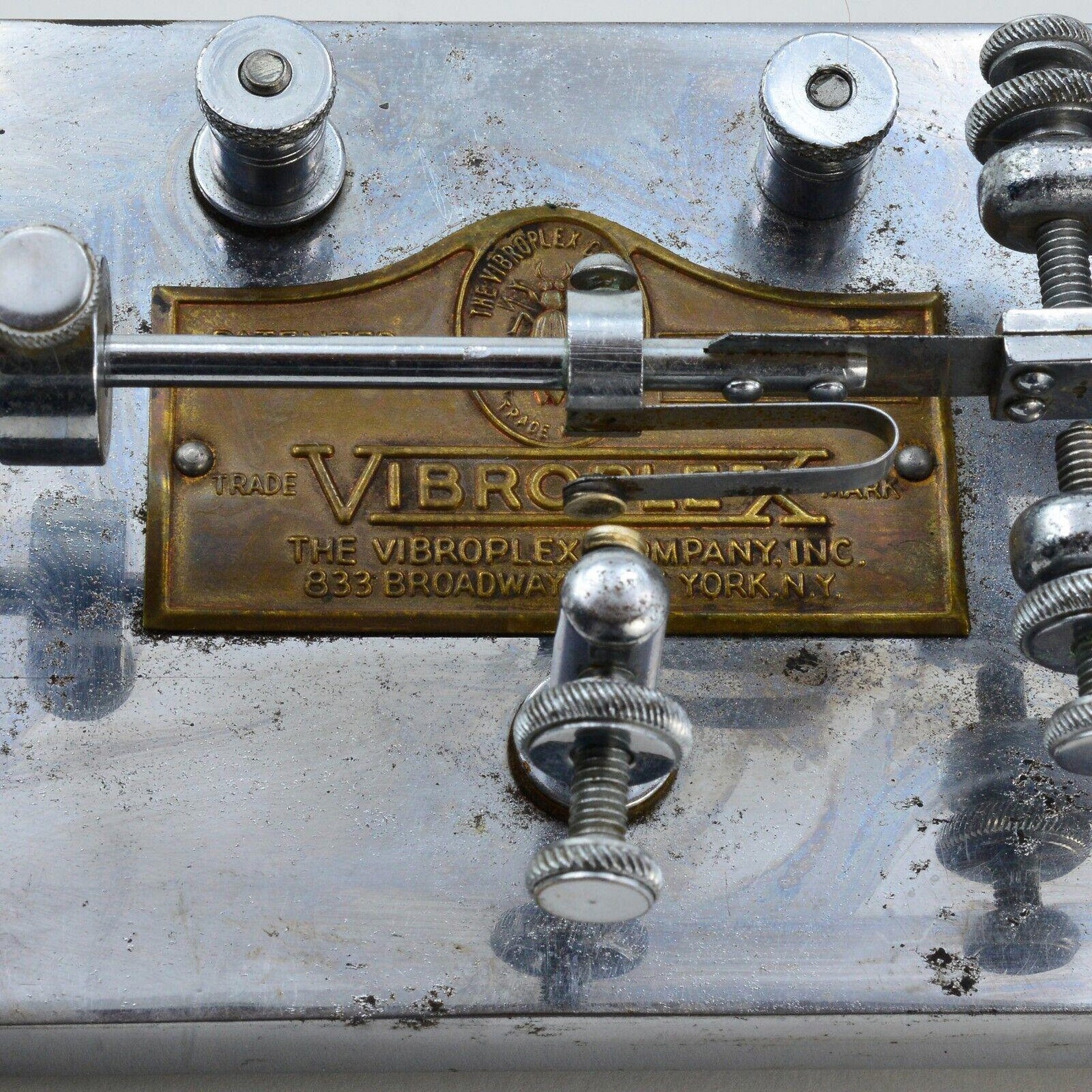 Key Bug Vibroplex Original 1948 Deluxe SN 158464 Fair/good Cosmetic ...