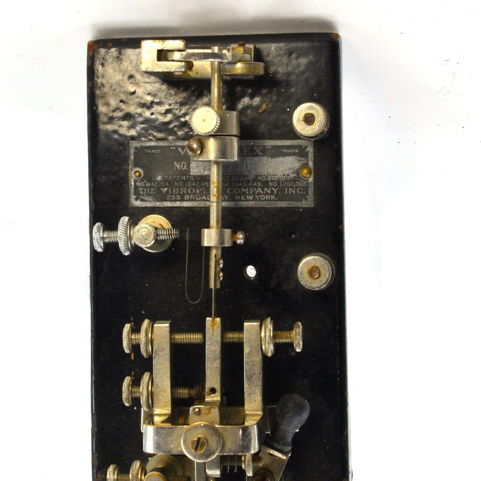 Vibroplex Original, Ca. 1920, Serial Number 72778, C-3 Nameplate, Good ...