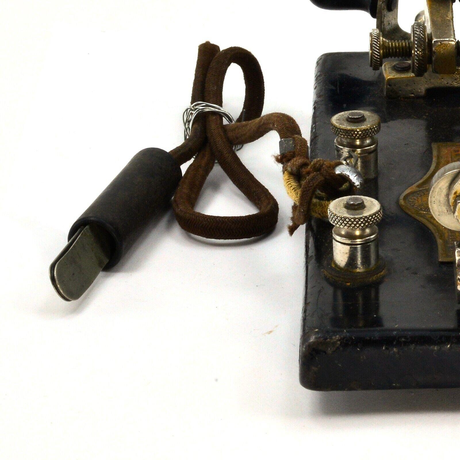 Vibroplex Original Bug & Case Sn 97581 Black Japanned Finish Damper D-3 ...