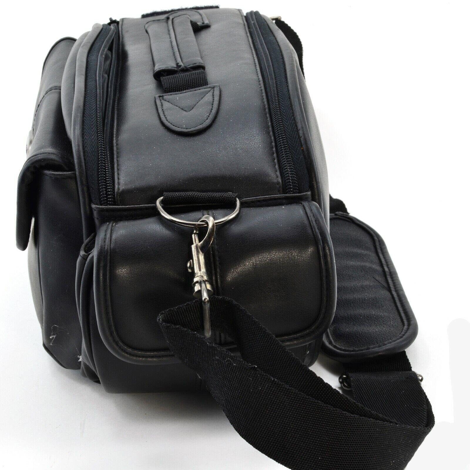 Vintage Black View Leather Camera Bag, Classic Look, With Shoulder ...
