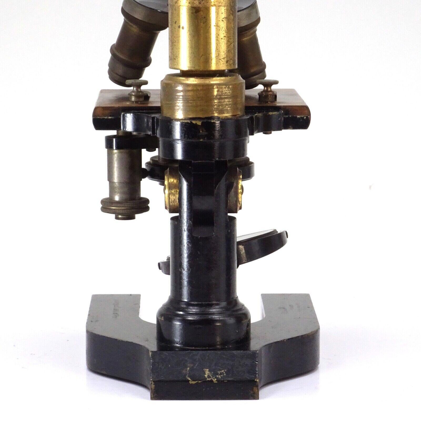 Microscope Brass Ernst Leitz Wetzlar Laboratory Lab Science Micro ...
