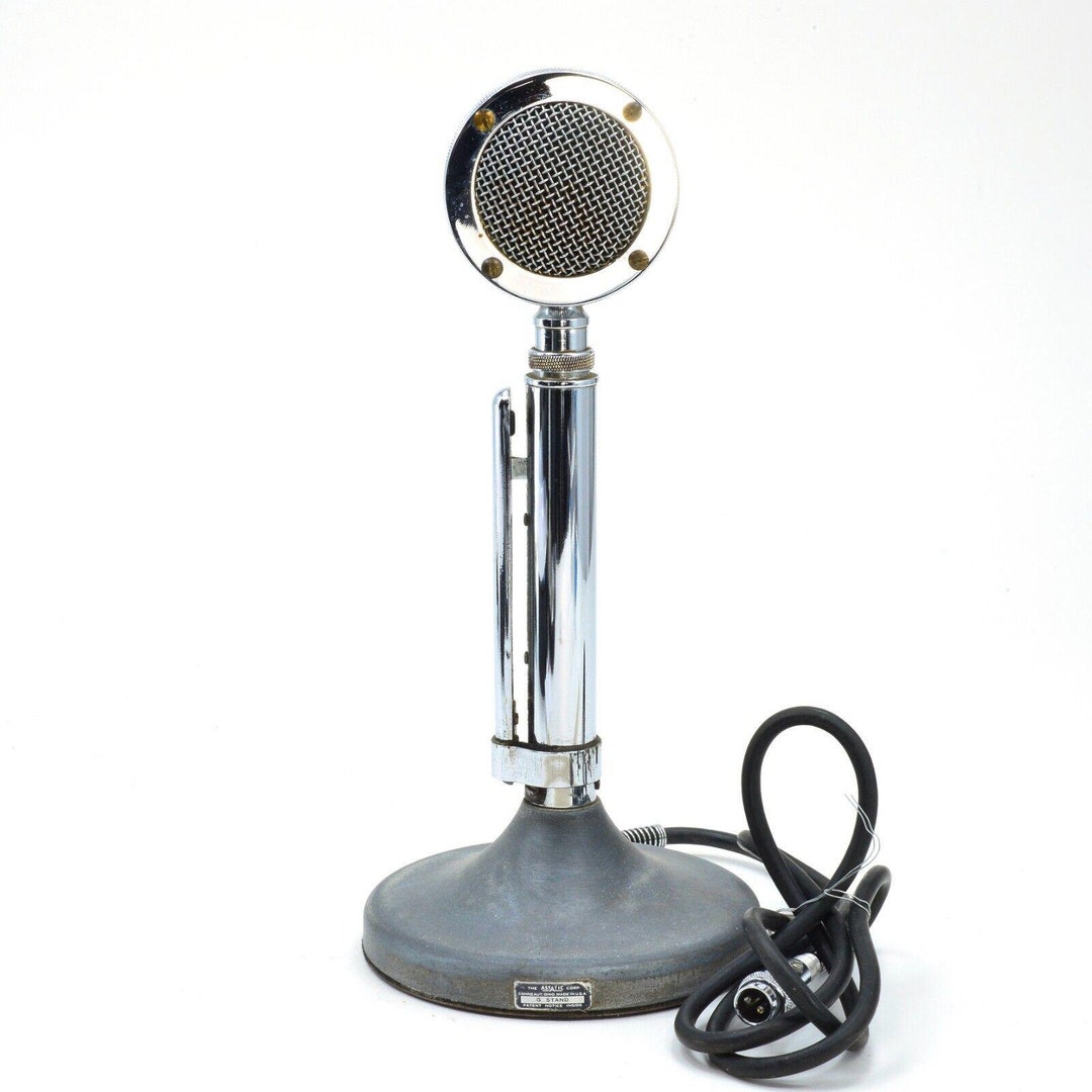 1930s Astatic D-104 Lollipop Microphone W 2 Pin Johnson/drake Style ...