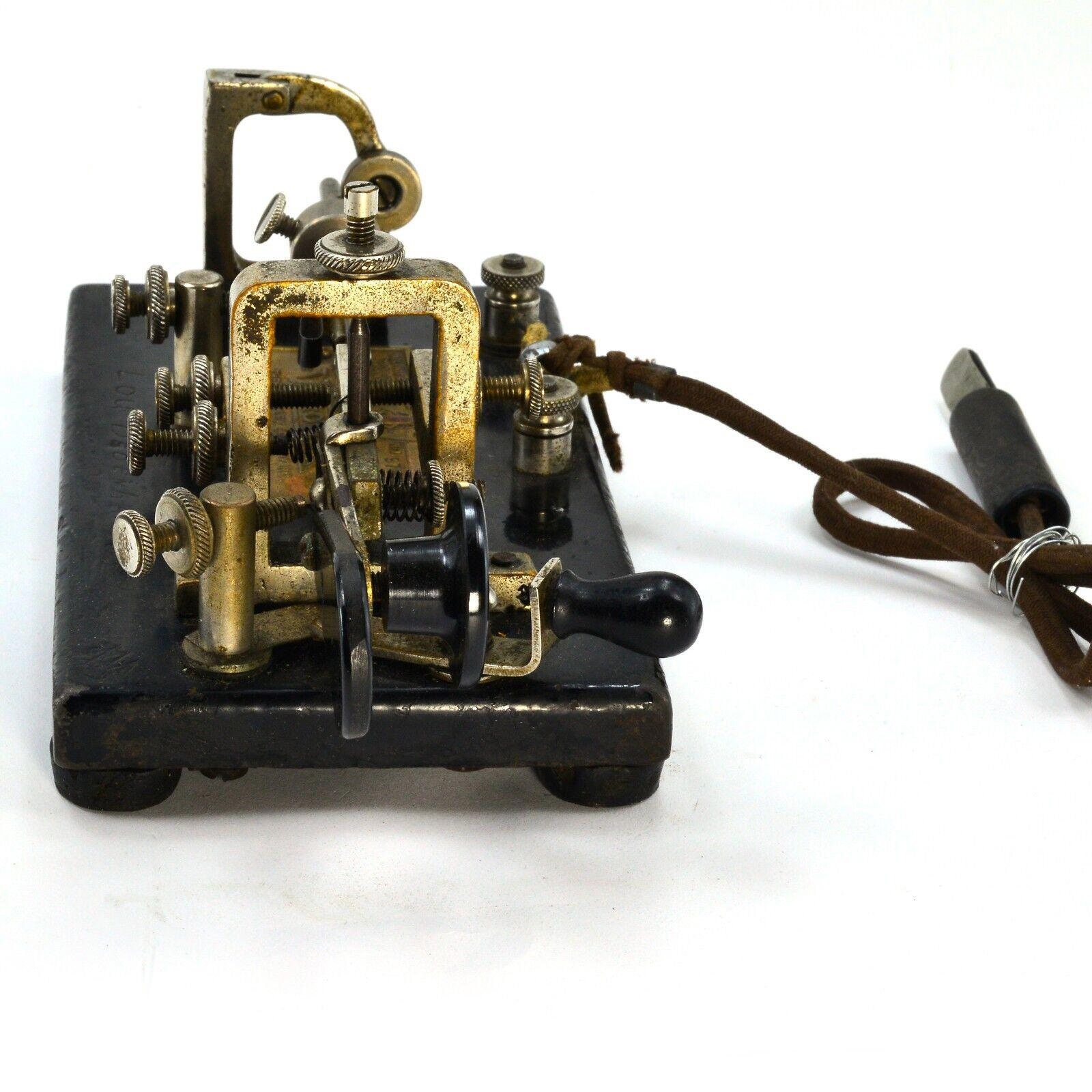 Vibroplex Original Bug & Case Sn 97581 Black Japanned Finish Damper D-3 ...