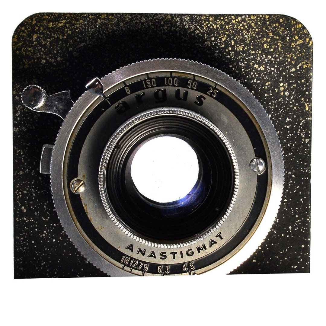 Argus Anastigm Lens Mounted on a Metal Stand. Perhaps Sales Display ...