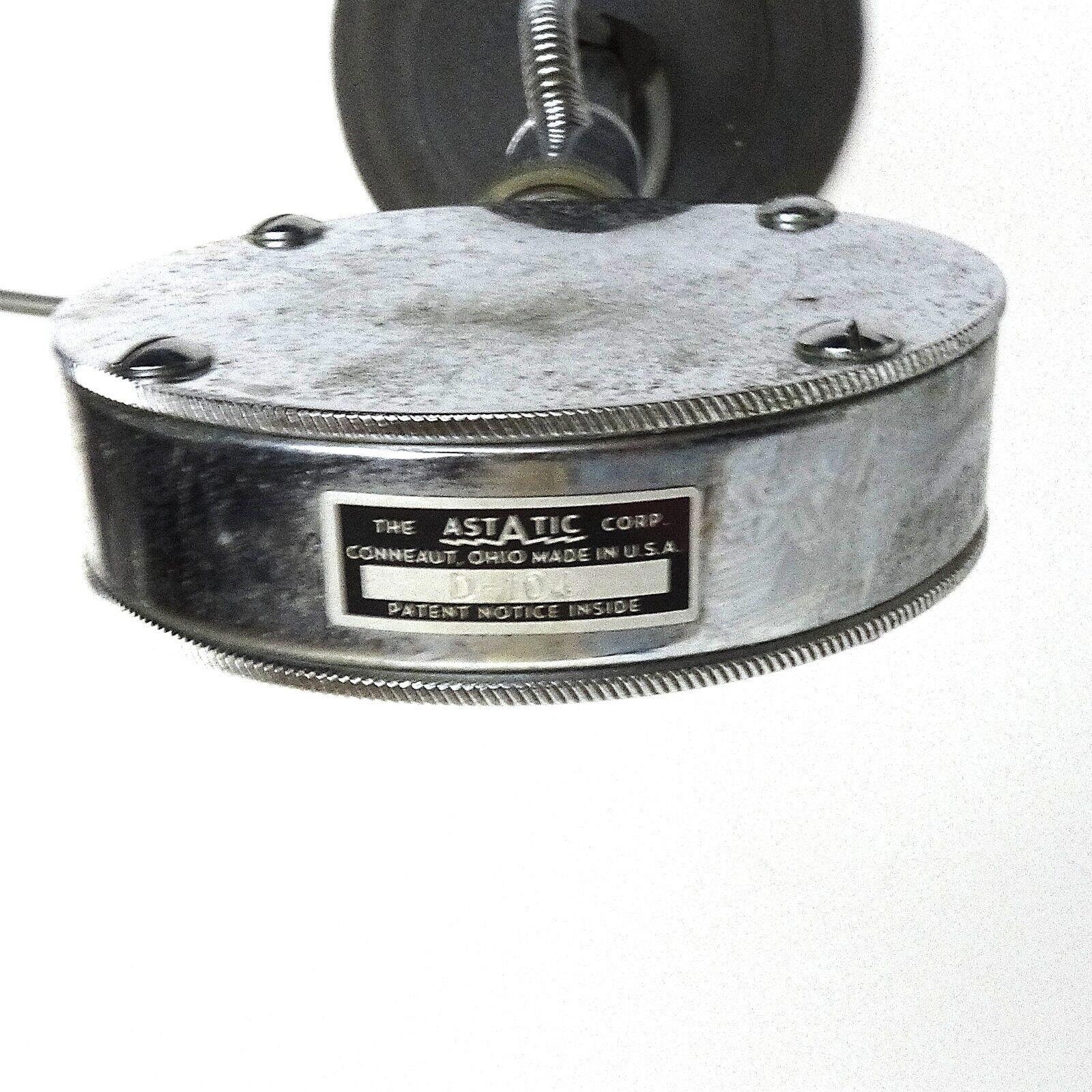 Astatic D-104 Lollipop Microphone With Snyder Mfg Co Stand, Untested ...