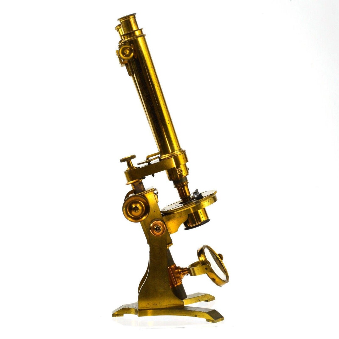 A Charles Baker Signed Compound Binocular Microscope London England C ...