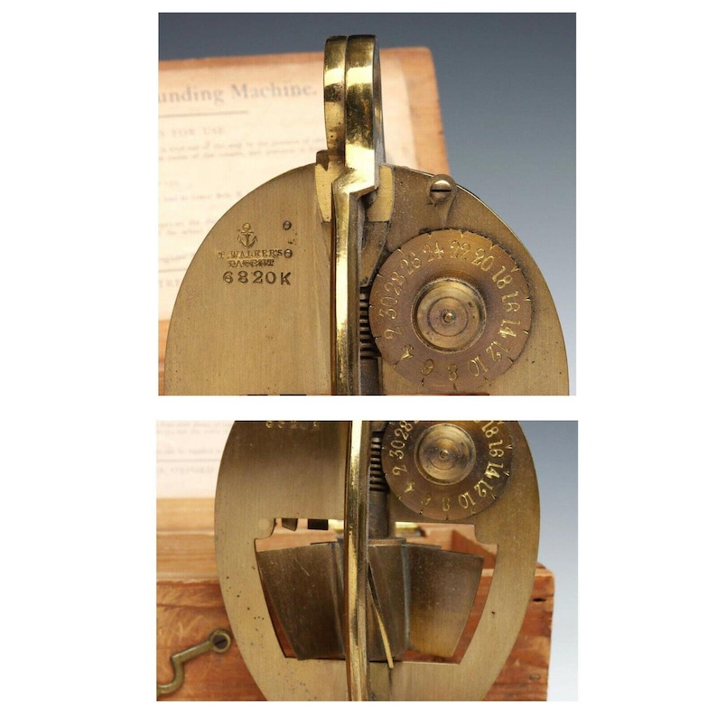 A Boxed 19th C. Walker's Patent Harpoon Sounding Device for Measuring ...
