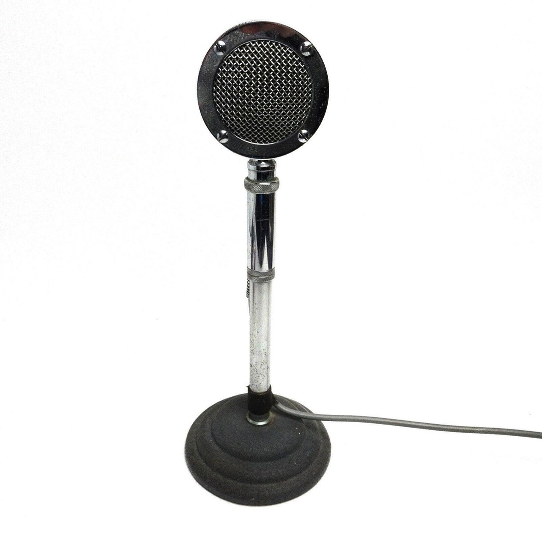 Astatic D-104 Lollipop Microphone With Snyder Mfg Co Stand, Untested ...