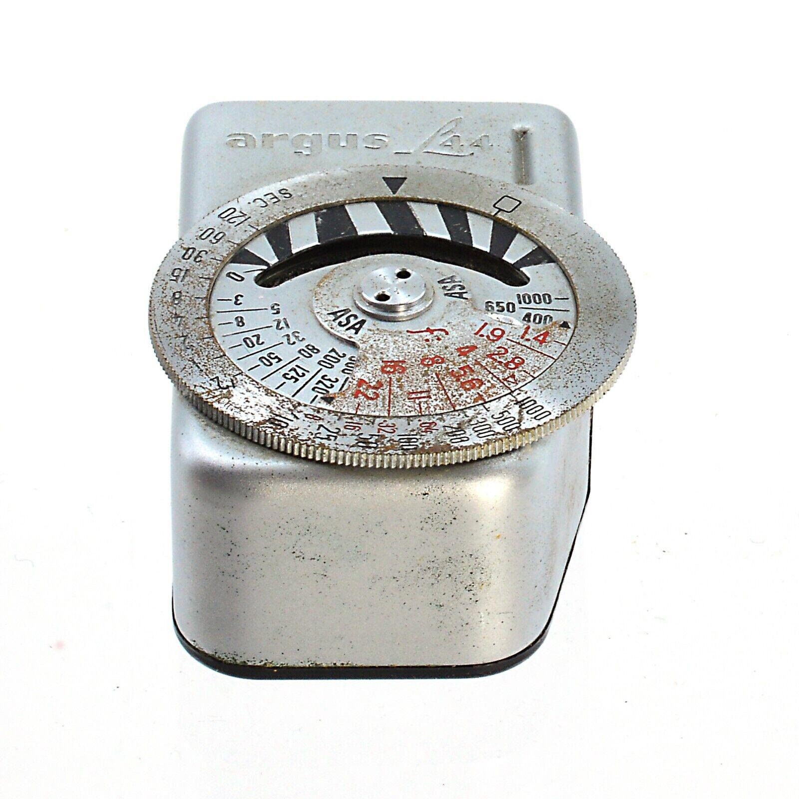 Vintage Argus Light Meter With Leather Case Responds to Light Not ...