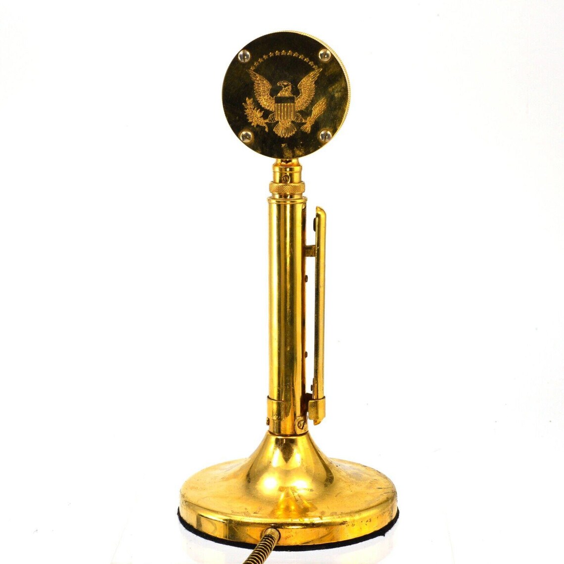 Astatic Golden Eagle Microphone Good Cosmetic Condition, PTT Scratchy ...