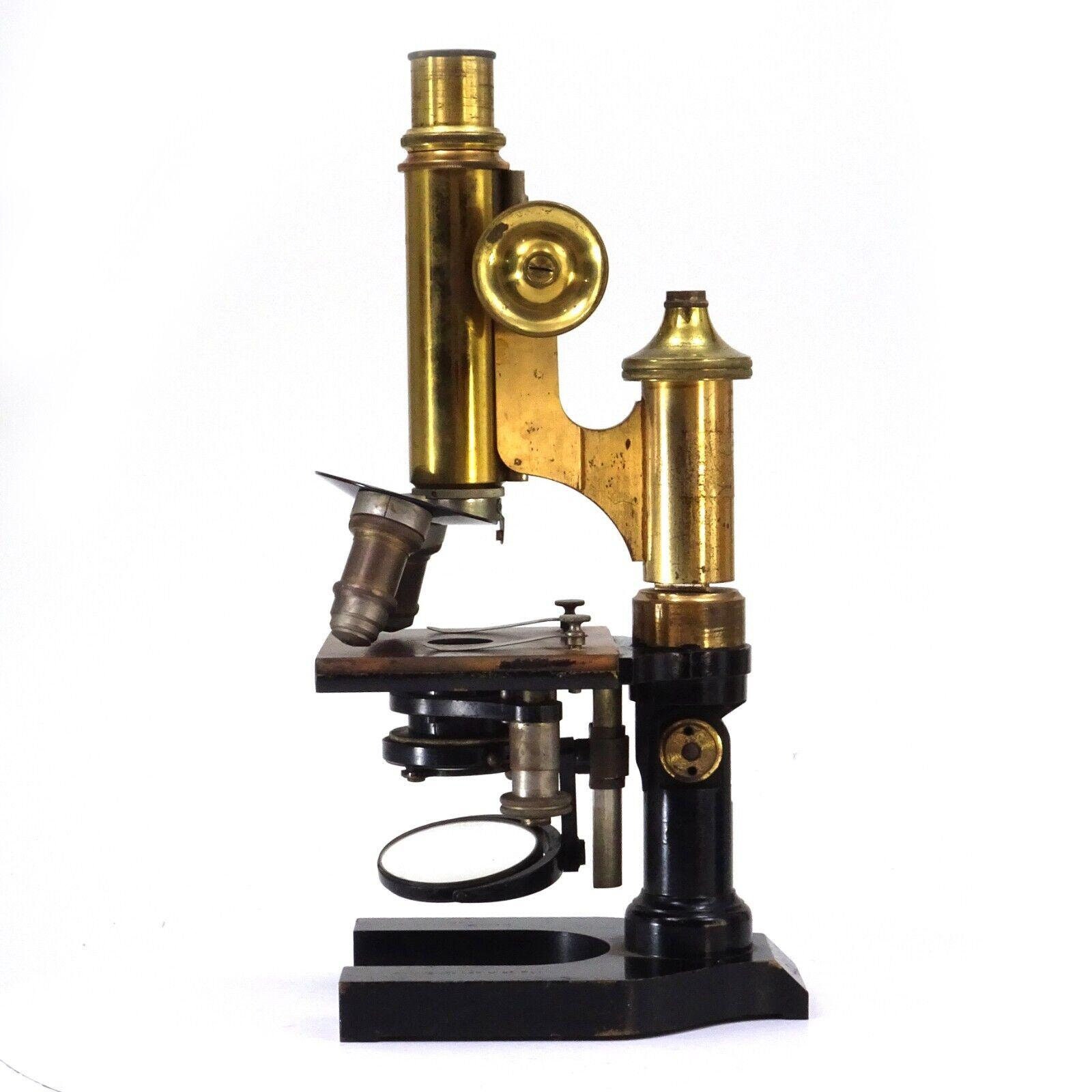 Microscope Brass Ernst Leitz Wetzlar Laboratory Lab Science Micro ...