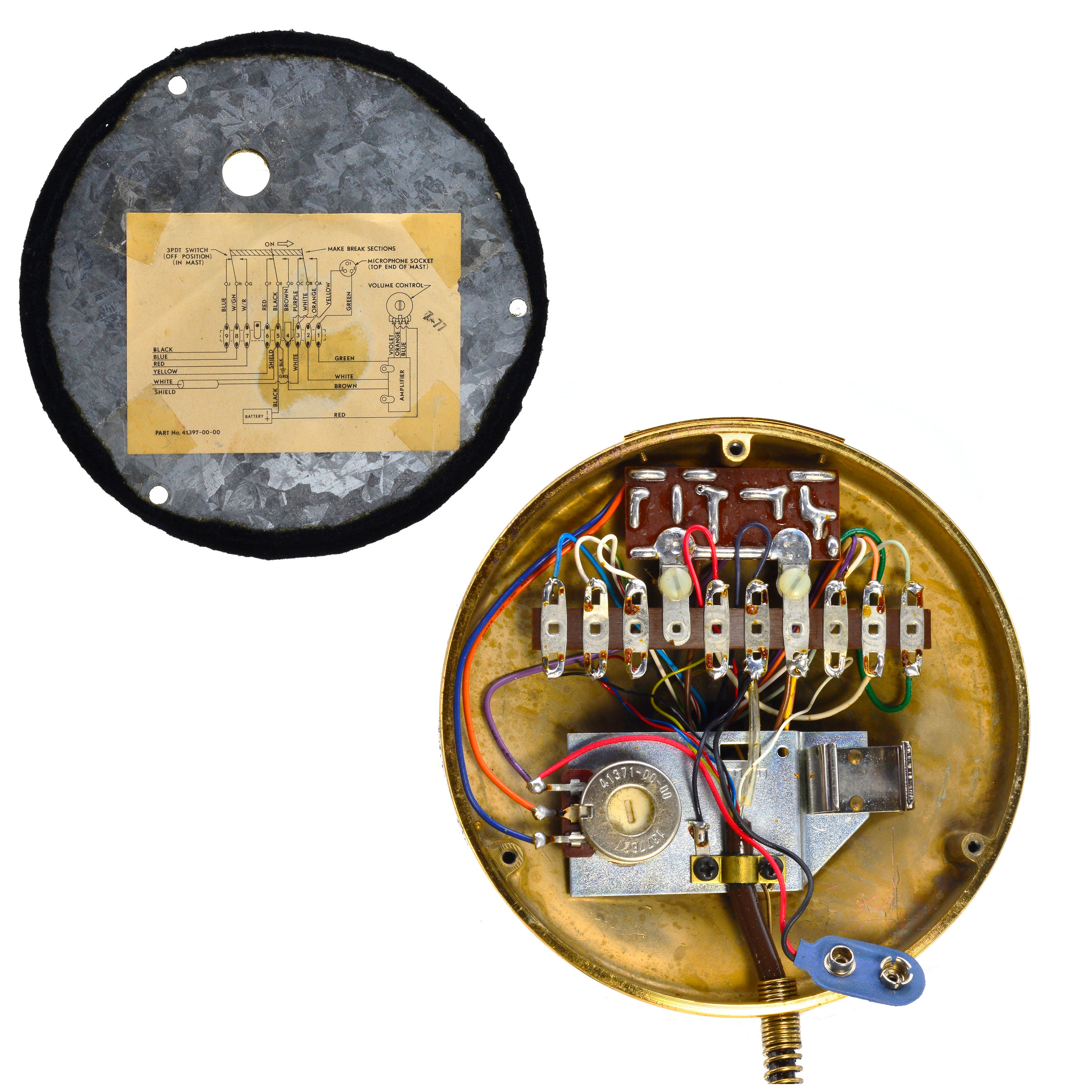 Astatic Golden Eagle Microphone Good Cosmetic Condition, PTT Scratchy ...