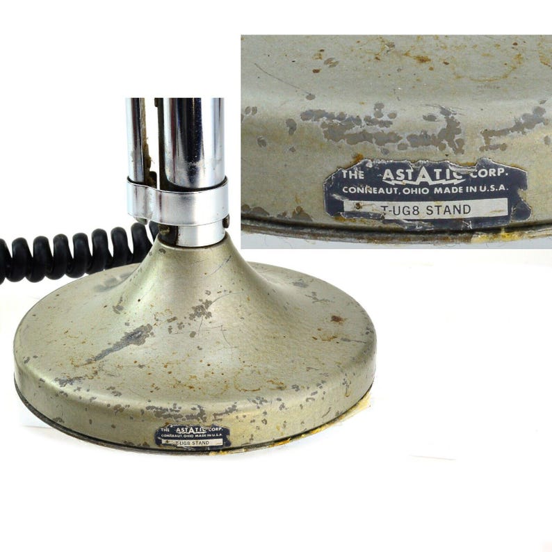 Astatic D-104 Microphone in Working Condition Includes 5 Pin Connector ...