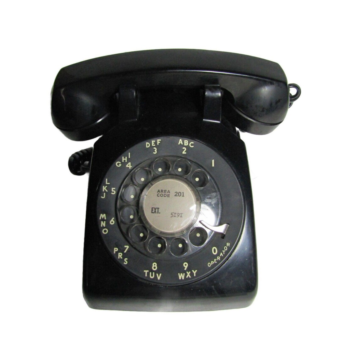 Vintage ITT Desk Telephone Rotary, in Original Box (box is Very Dusty ...