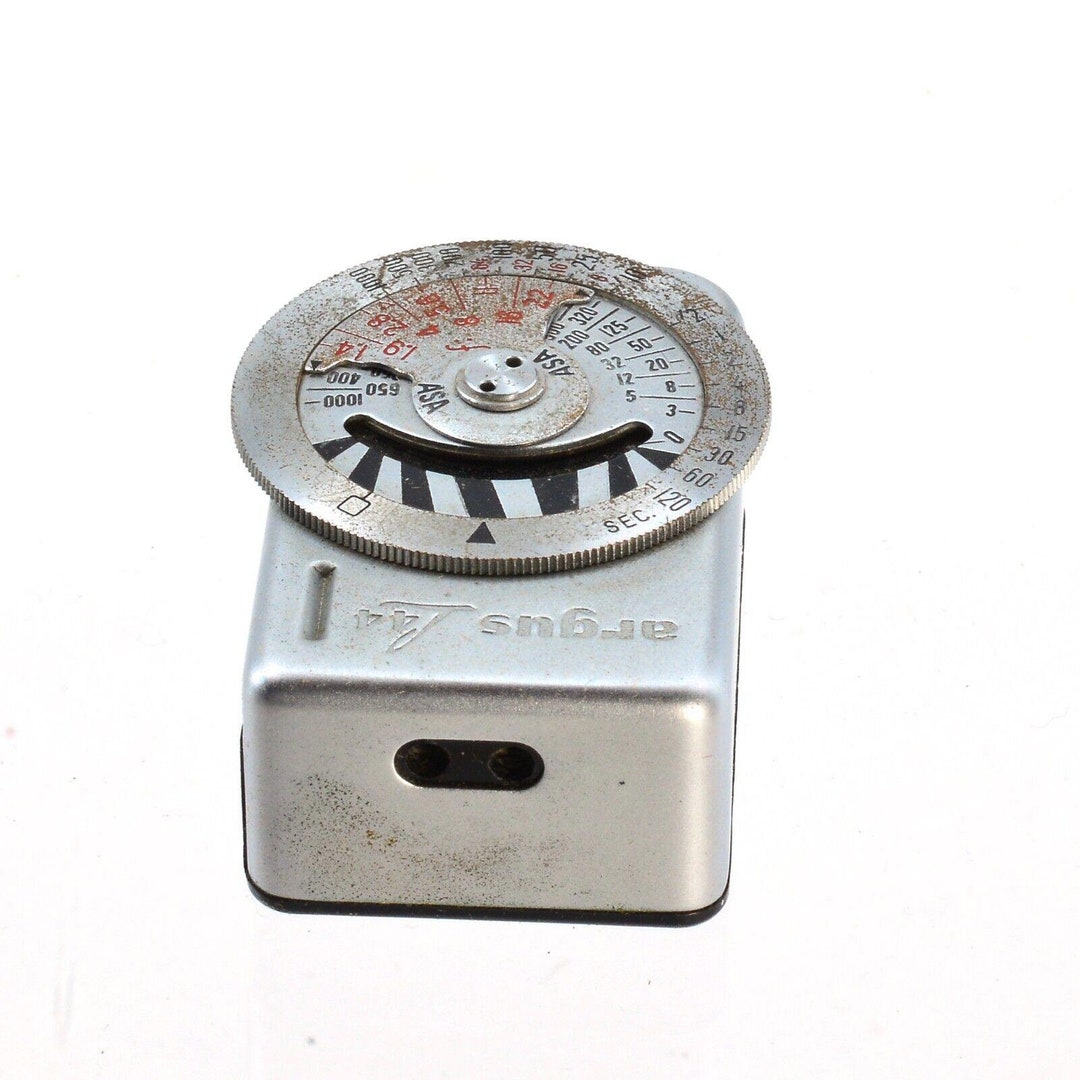 Vintage Argus Light Meter With Leather Case Responds to Light Not ...