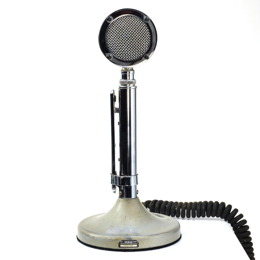 Astatic D-104 Microphone in Working Condition Needs 9V Battry for ...