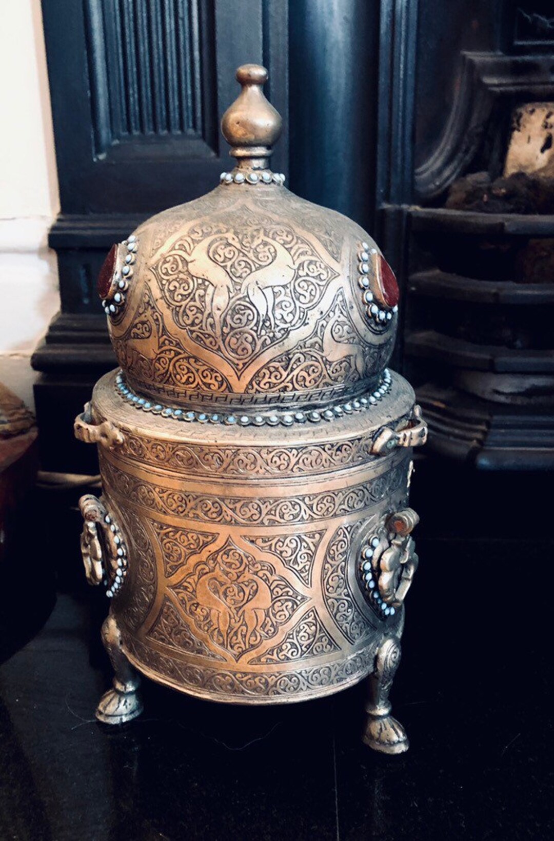 Superb Vintage Persian /afghan Embellished Pot in Khorasan Style - Etsy