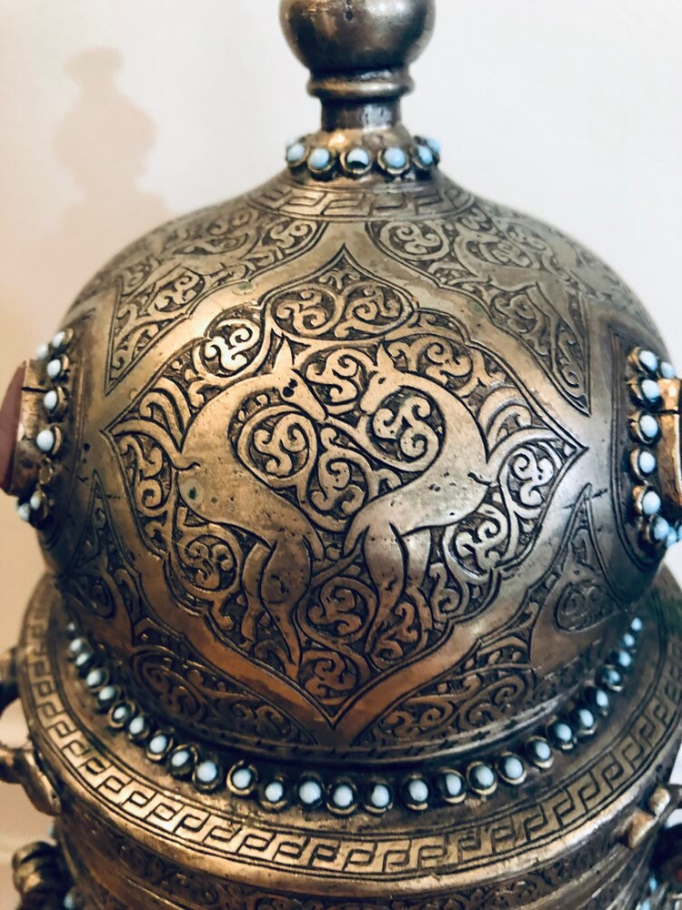 Superb Vintage Persian /afghan Embellished Pot in Khorasan Style - Etsy