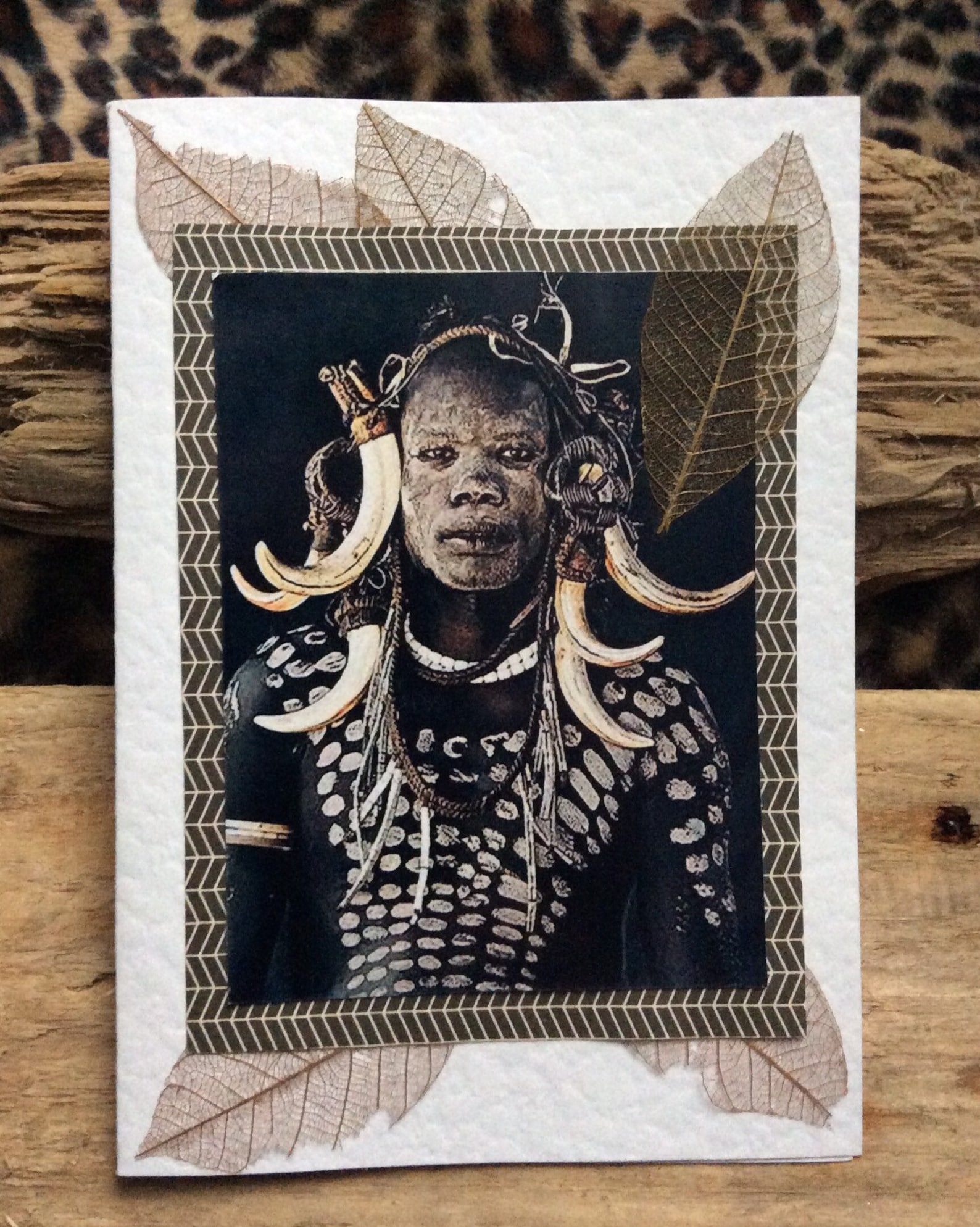 Tribal Greeting Card...blank Inside, Hand Made, Warrior, Witch, Nature ...