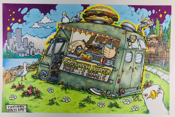 SASQUATCH BURGER - Etsy