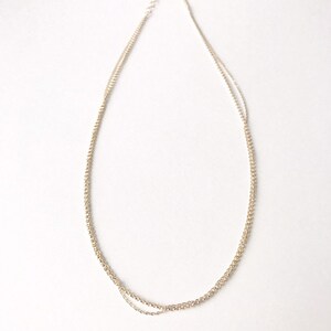 Double Gold Chain Necklace // 14k Gold-filled Double Chain - Etsy