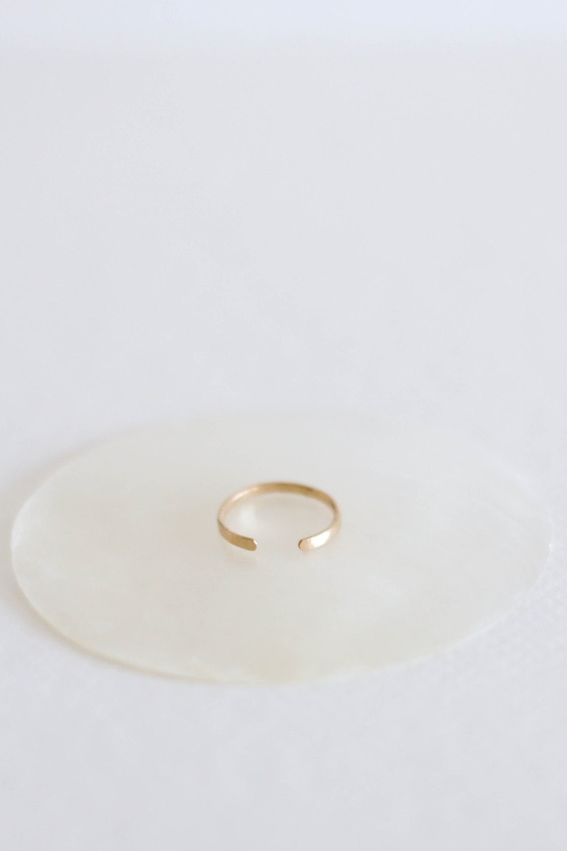 Crescent Ring // 14k Gold Filled Open Ring - Etsy
