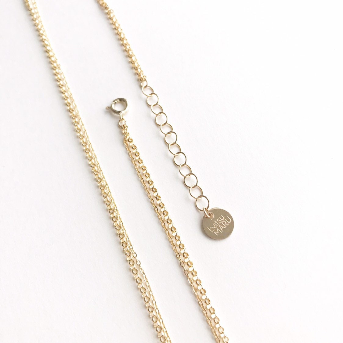 Double Gold Chain Necklace // 14k Gold-filled Double Chain - Etsy