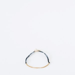 Black + Gold Chain Bracelet // 14k Gold-filled Chain Bracelet - Etsy
