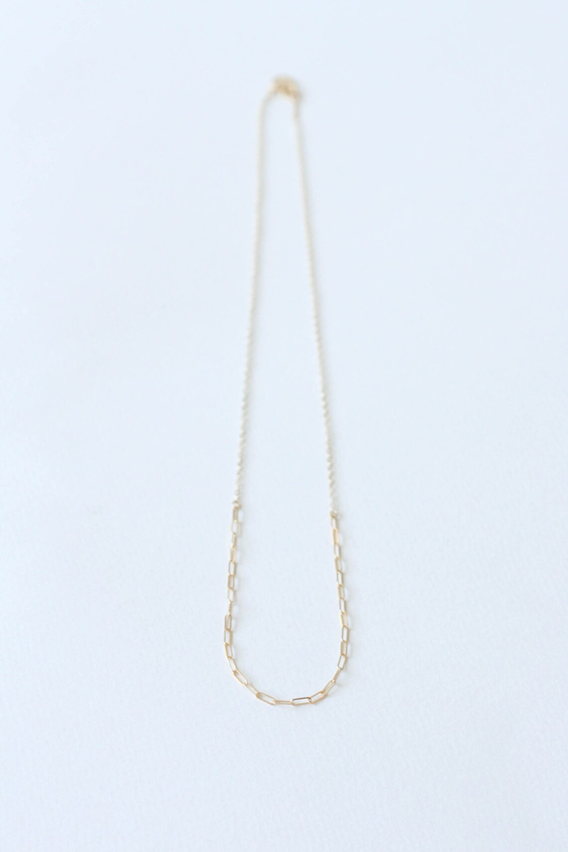 Gold Link Necklace // 14k Gold Filled Chain Link Necklace - Etsy