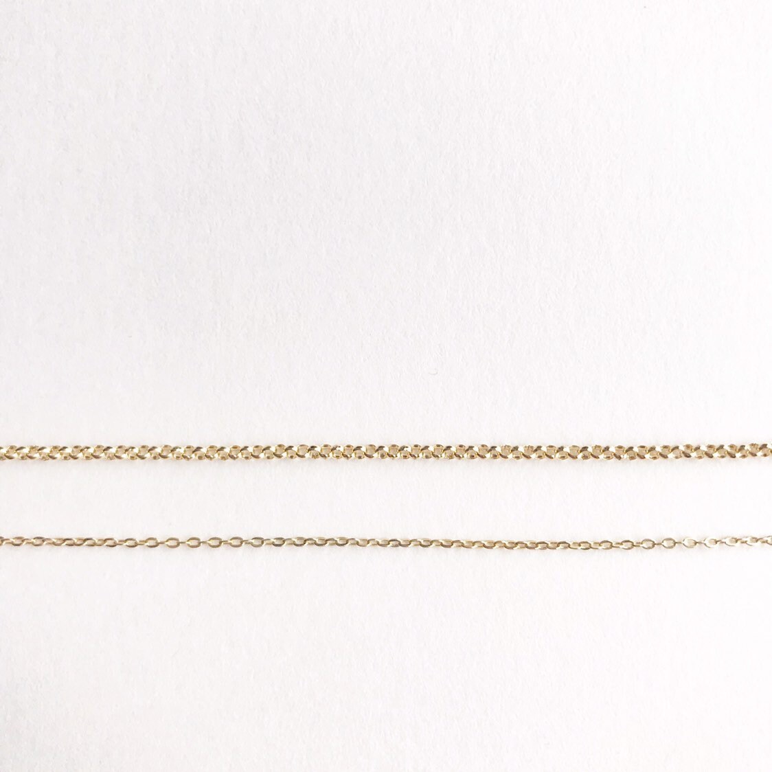 Double Gold Chain Necklace // 14k Gold-filled Double Chain - Etsy