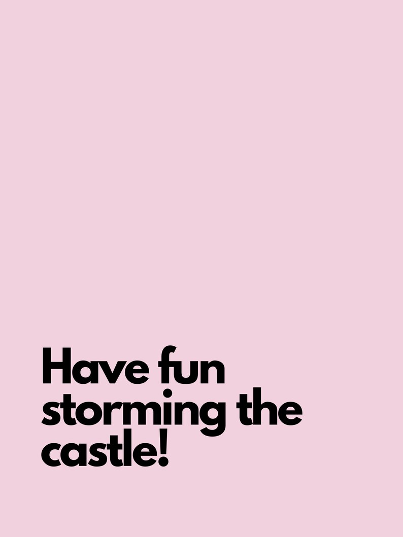 The Princess Bride “have Fun Storming the Castle” Wall Art Digital ...