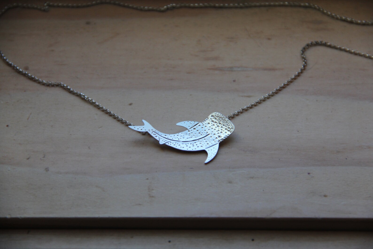 Sterling Silver Whale Shark Necklace | Etsy