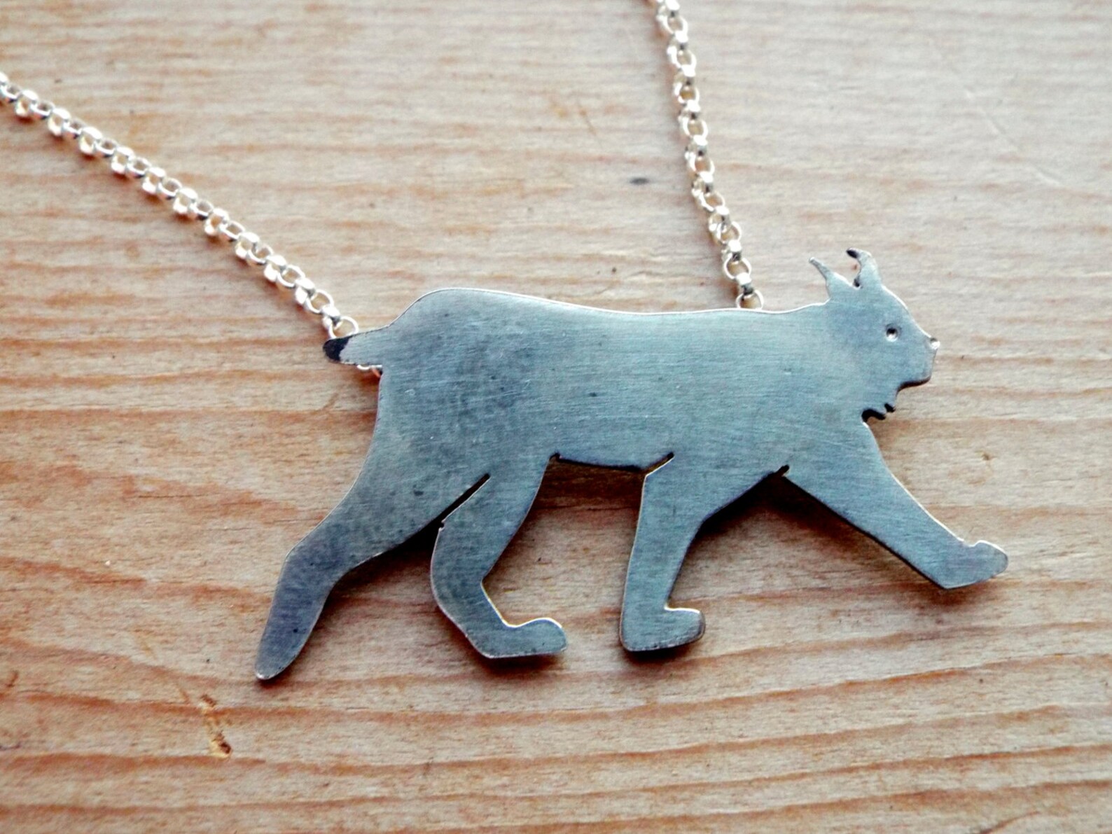Canadian Lynx Sterling Silver Necklace - Etsy