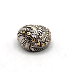 Jai by John Hardy Sterling Silver & 14k Gold Dome Ring Size 7 W ...