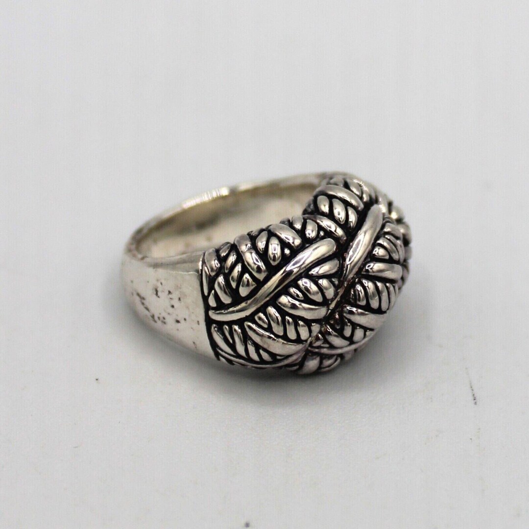 Jai by John Hardy Sterling Silver Dome Twist Ring Band Size 7 - Etsy