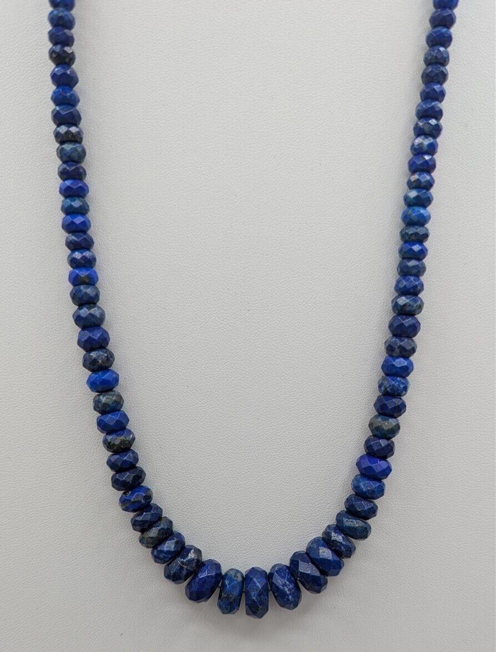 Jay King Lapis Lazuli Faceted Graduated Bead Necklace 925 Silver 18" - Etsy