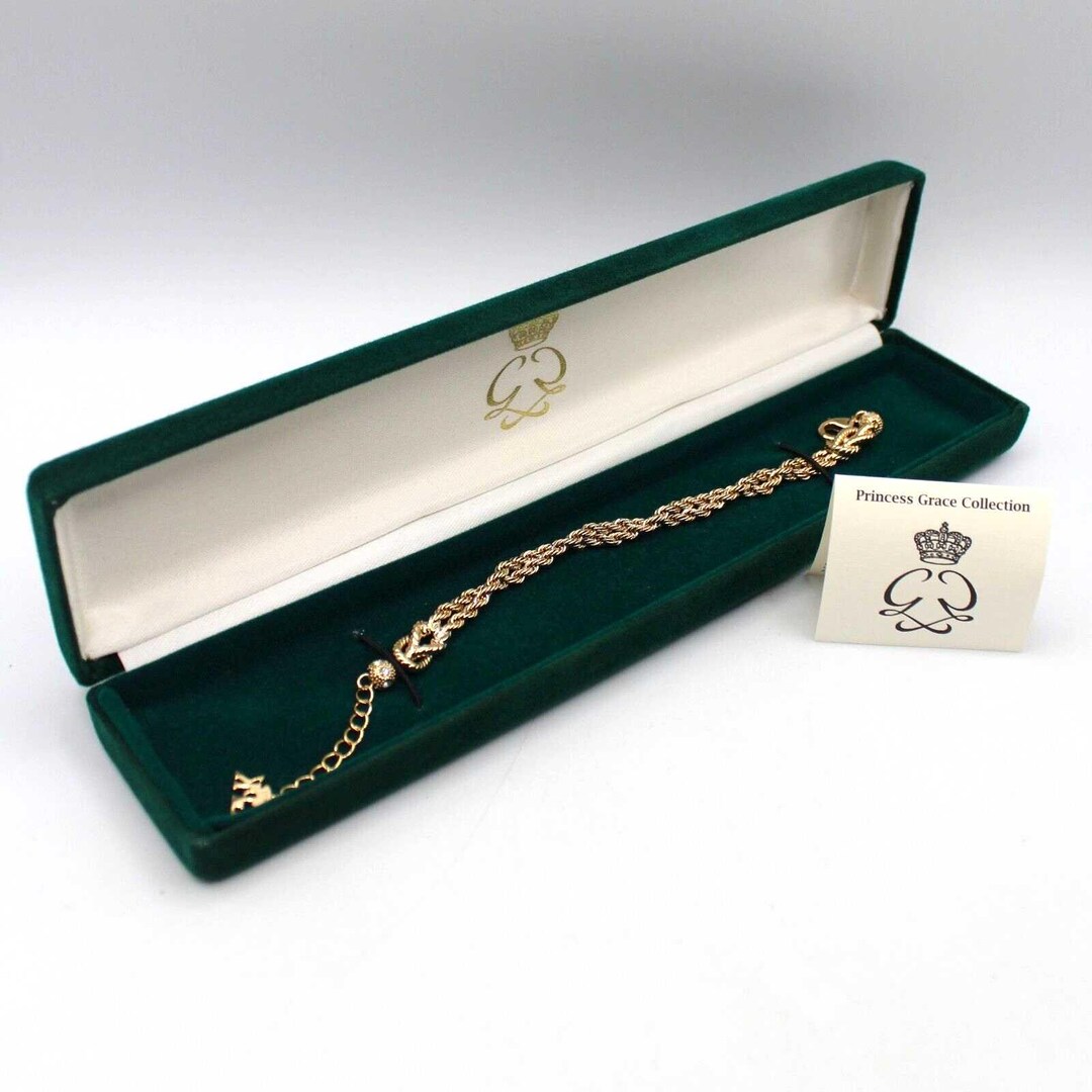 Clarion Pell Princess Grace Kelly Collection Chain Bracelet Gold Tone ...
