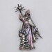 Kirks Folly Merlin Brooch Wizard & Lizard Silver Tone Purple Enamel ...