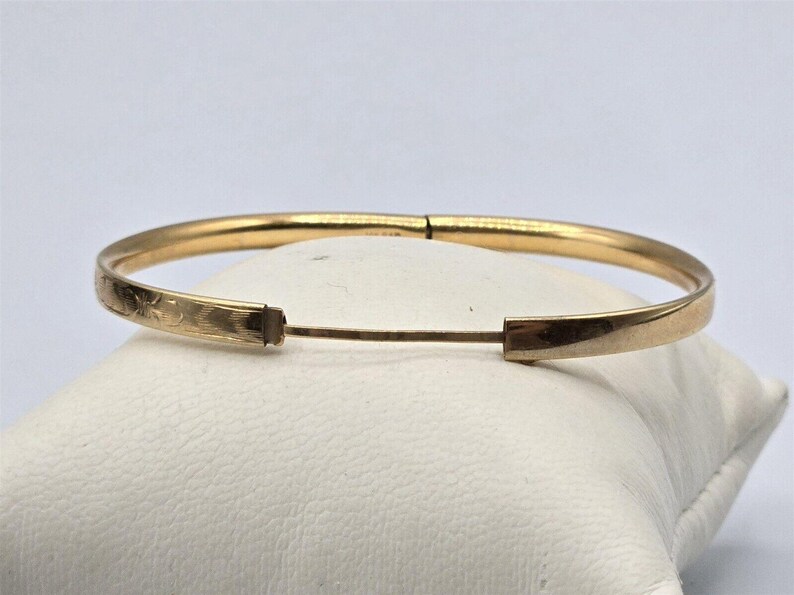Vintage B. A. Ballou 14K Etched Gold Baby Bracelet 5.5 B.a.b. - Etsy