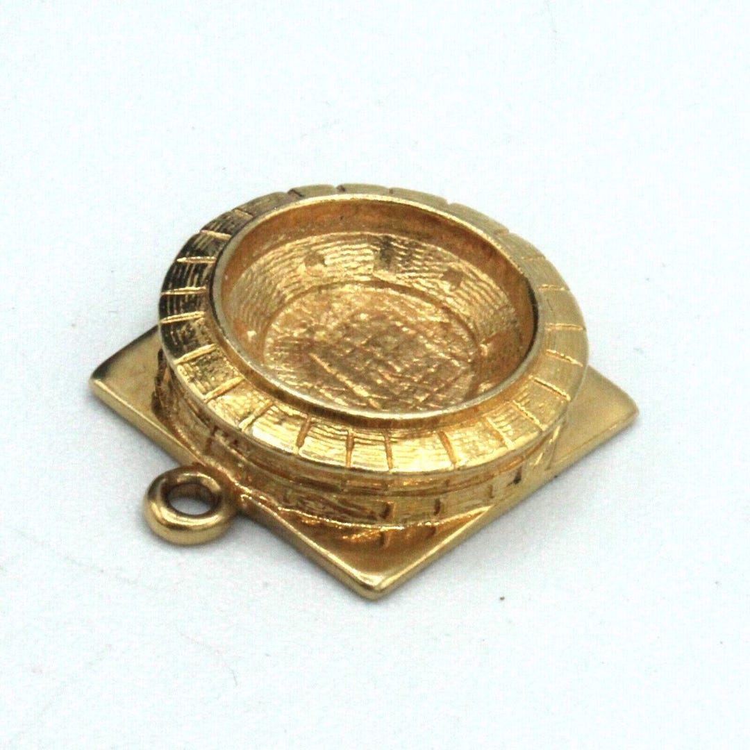 Vintage 14KT Solid Gold Kinney Cincinnati Riverfront Stadium Charm ...