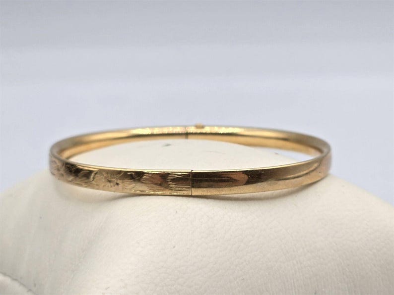 Vintage B. A. Ballou 14K Etched Gold Baby Bracelet 5.5 B.a.b. - Etsy