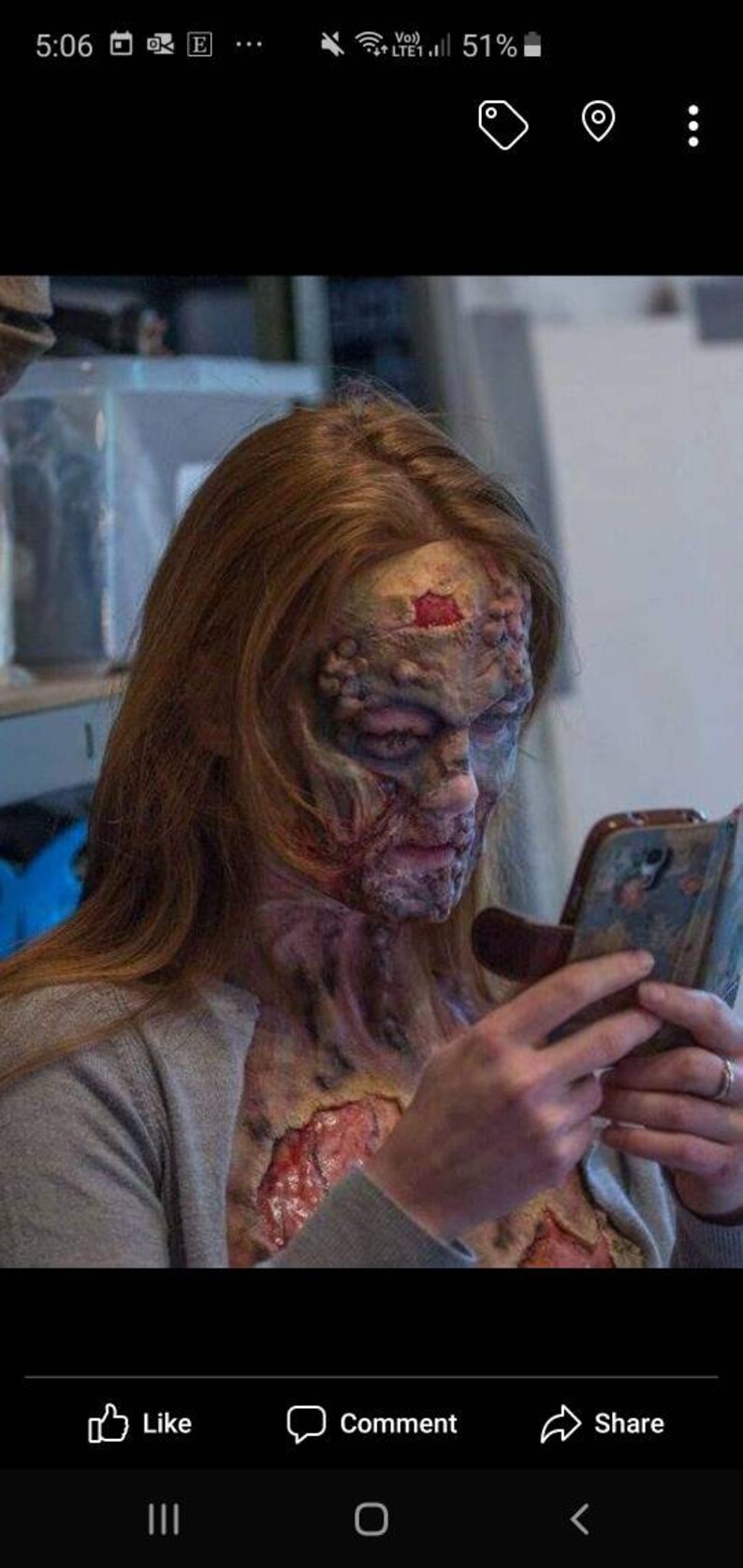 Female Boil Rotting Zombie Latex Face Prosthetic Mask - Etsy