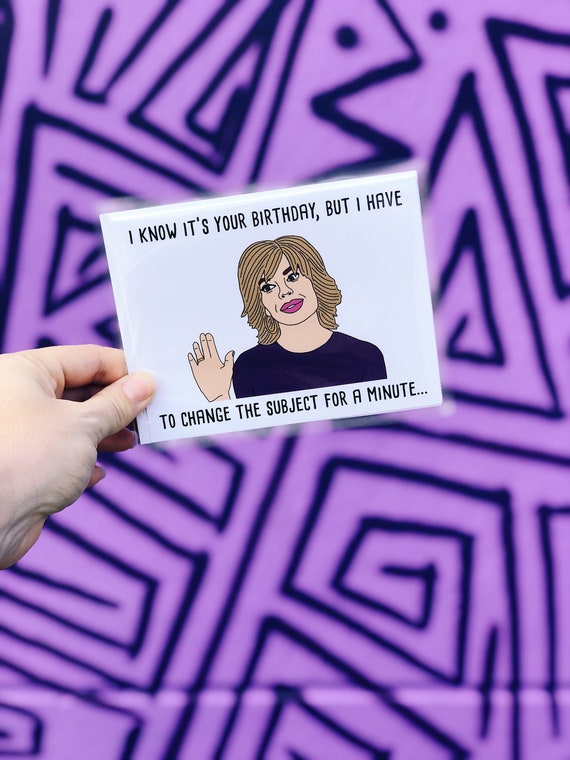 Lisa Rinna Birthday Card | Etsy