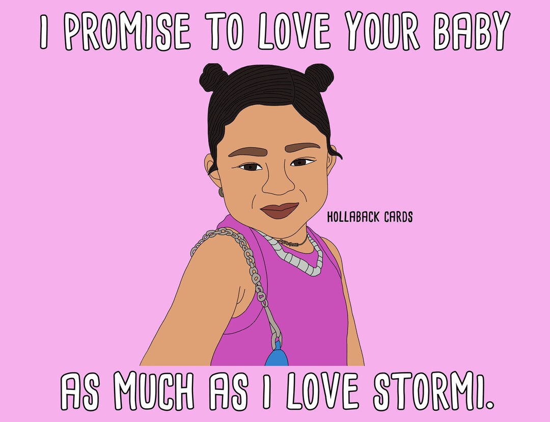 Stormi Baby Card - Etsy