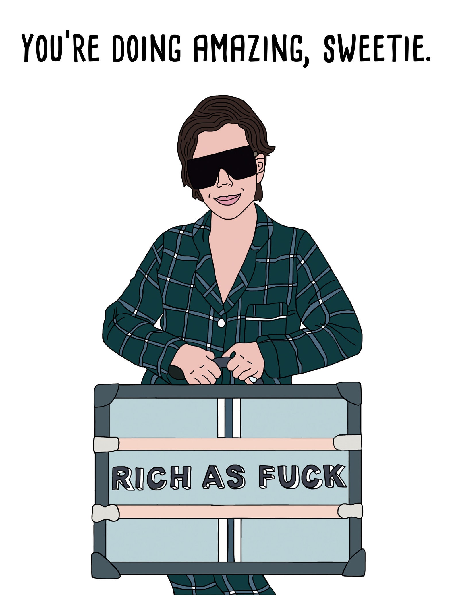 Kris Jenner Rich AF Card | Etsy