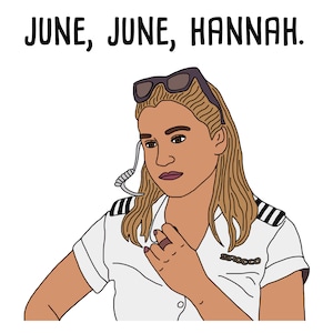 Below Deck June June Hannah Card - Etsy