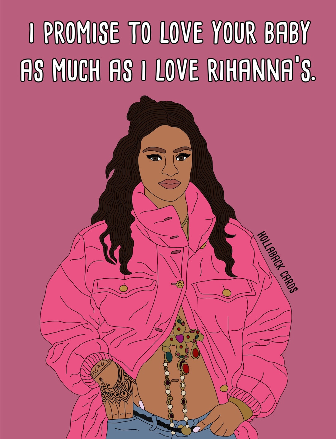 Riri Baby Shower / New Baby Card - Etsy