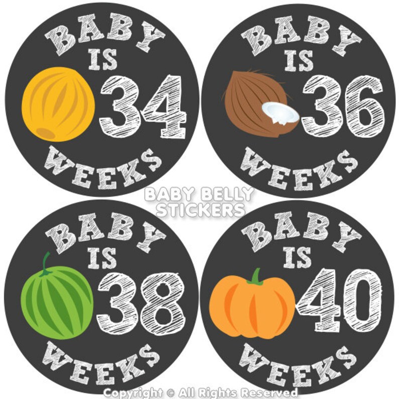 INSTANT DOWNLOAD PRINTABLE Pregnancy Stickers, Maternity Stickers ...