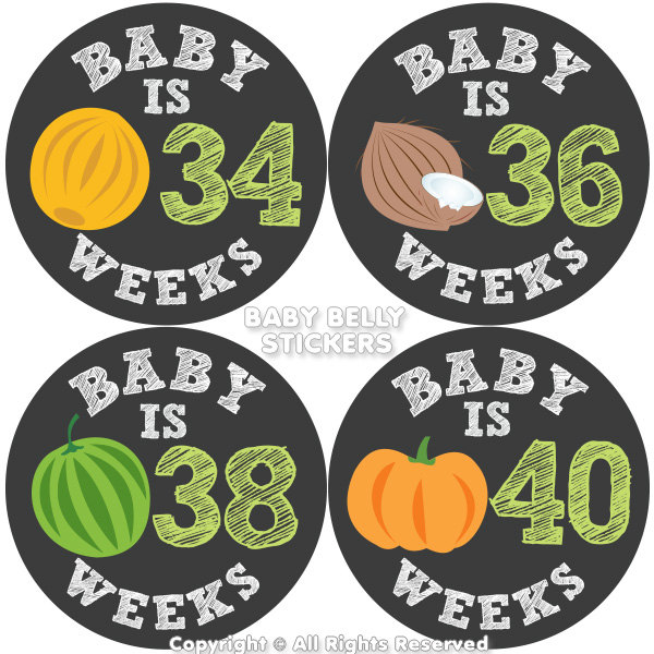 INSTANT DOWNLOAD PRINTABLE Pregnancy Stickers, Maternity Stickers ...